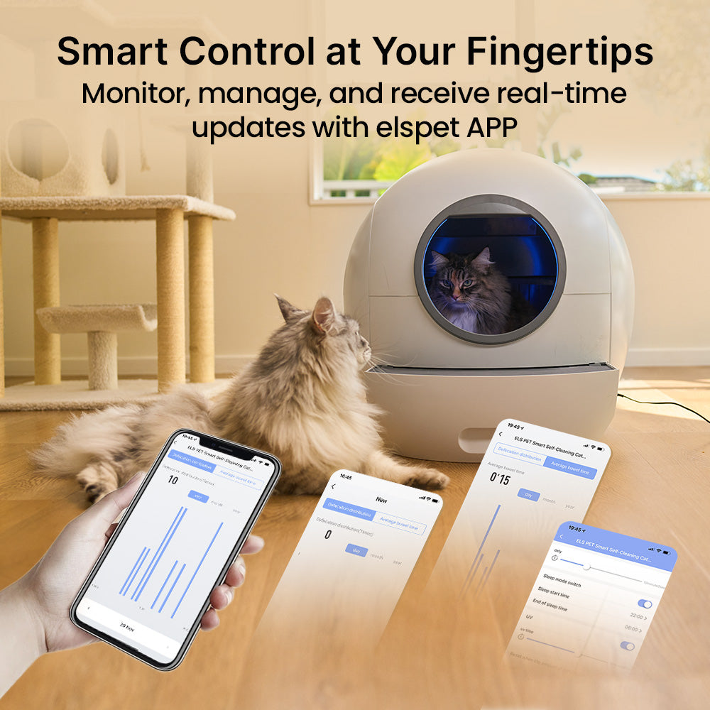 Els Pet Spaceship Self Cleaning Litter Box – elspet uk