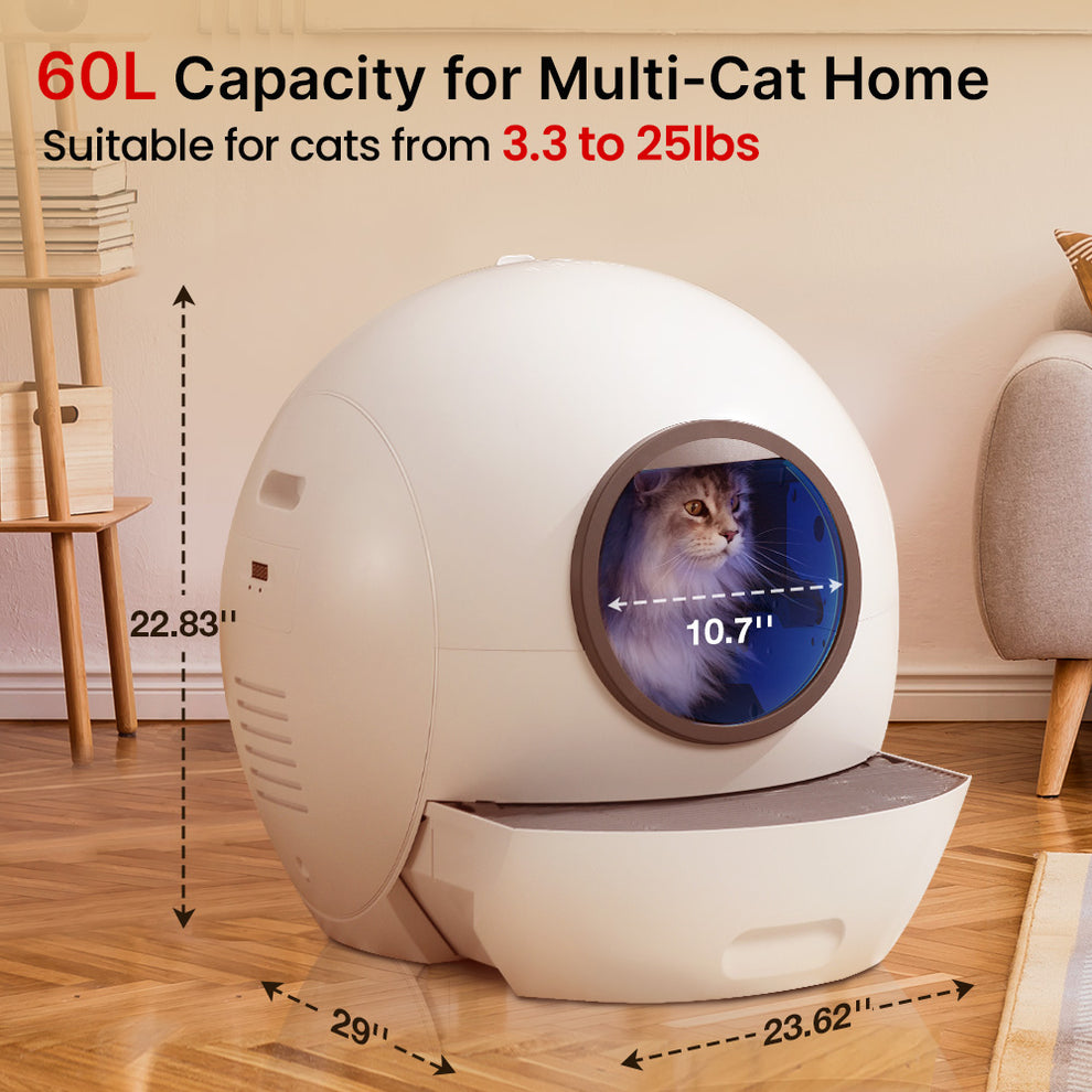 Els Pet Spaceship Self Cleaning Litter Box – elspet uk